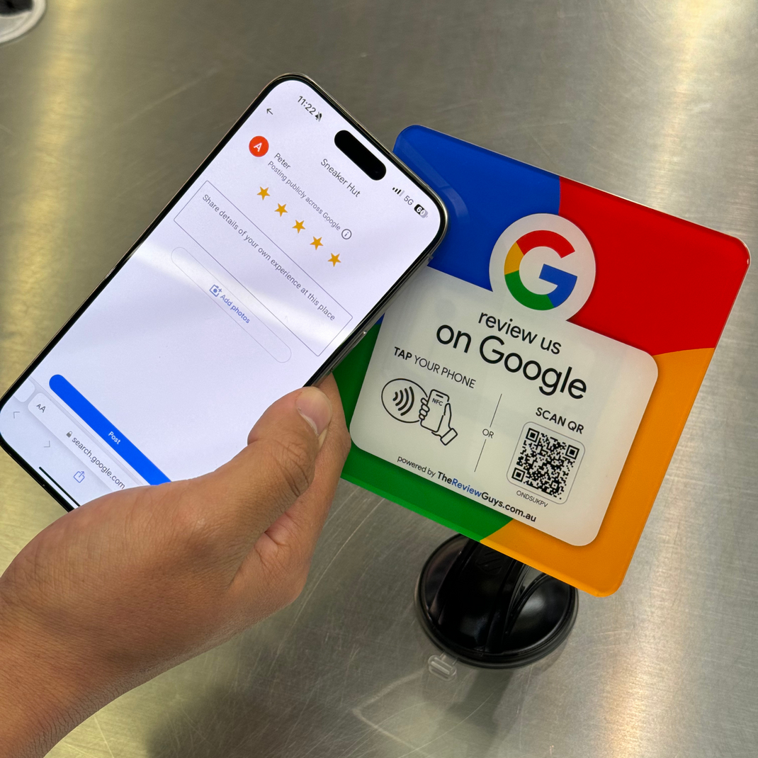 Google Review NFC Plate + QR Code – The Review Guys